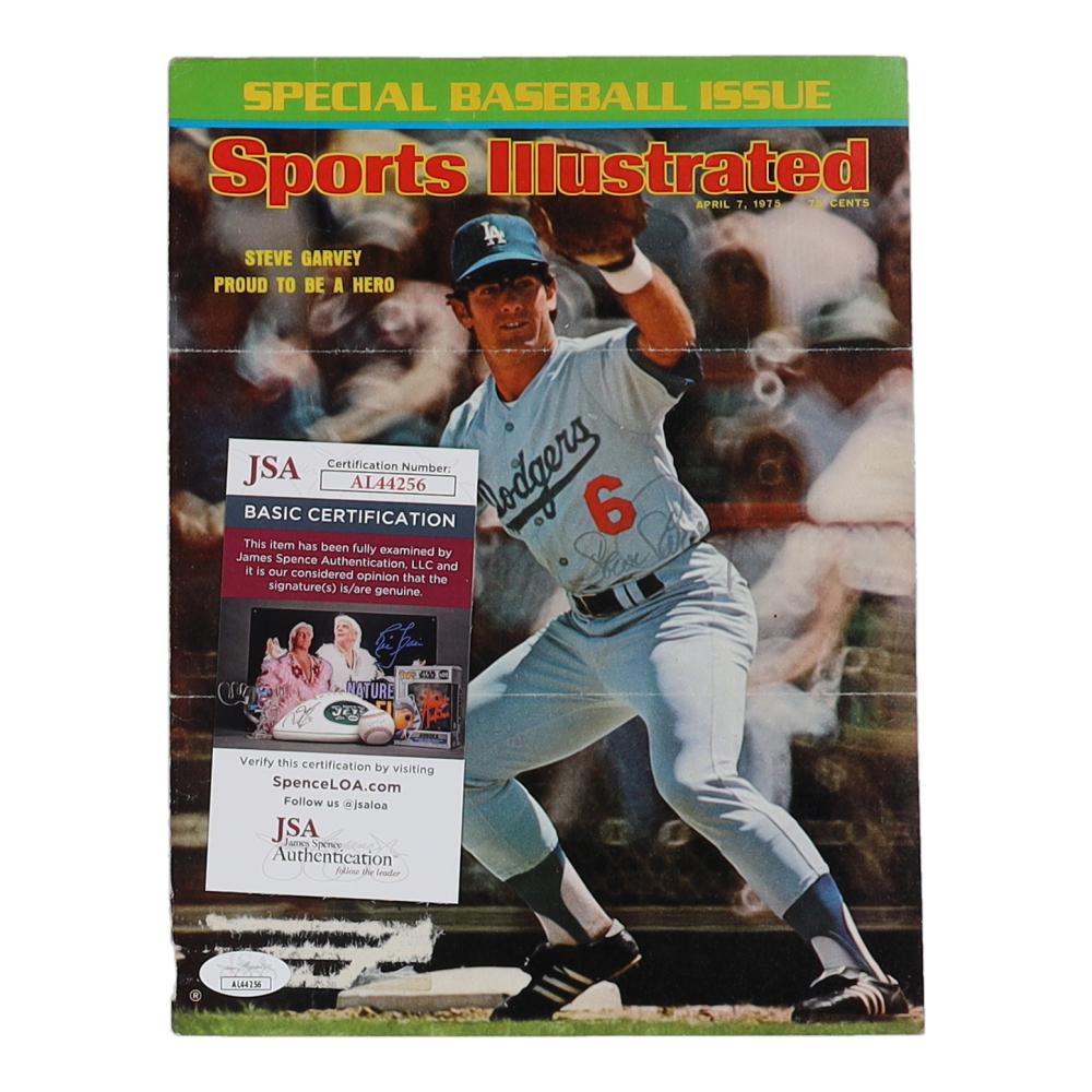 Steve Garvey Signed Dodgers 8x10 Magazine Cover Cut (JSA) | Pristine Auction