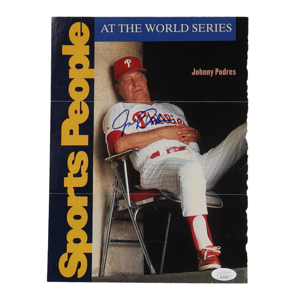 Johnny Podres Signed Phillies 8x10 Magazine Cover Cut (JSA) | Pristine ...