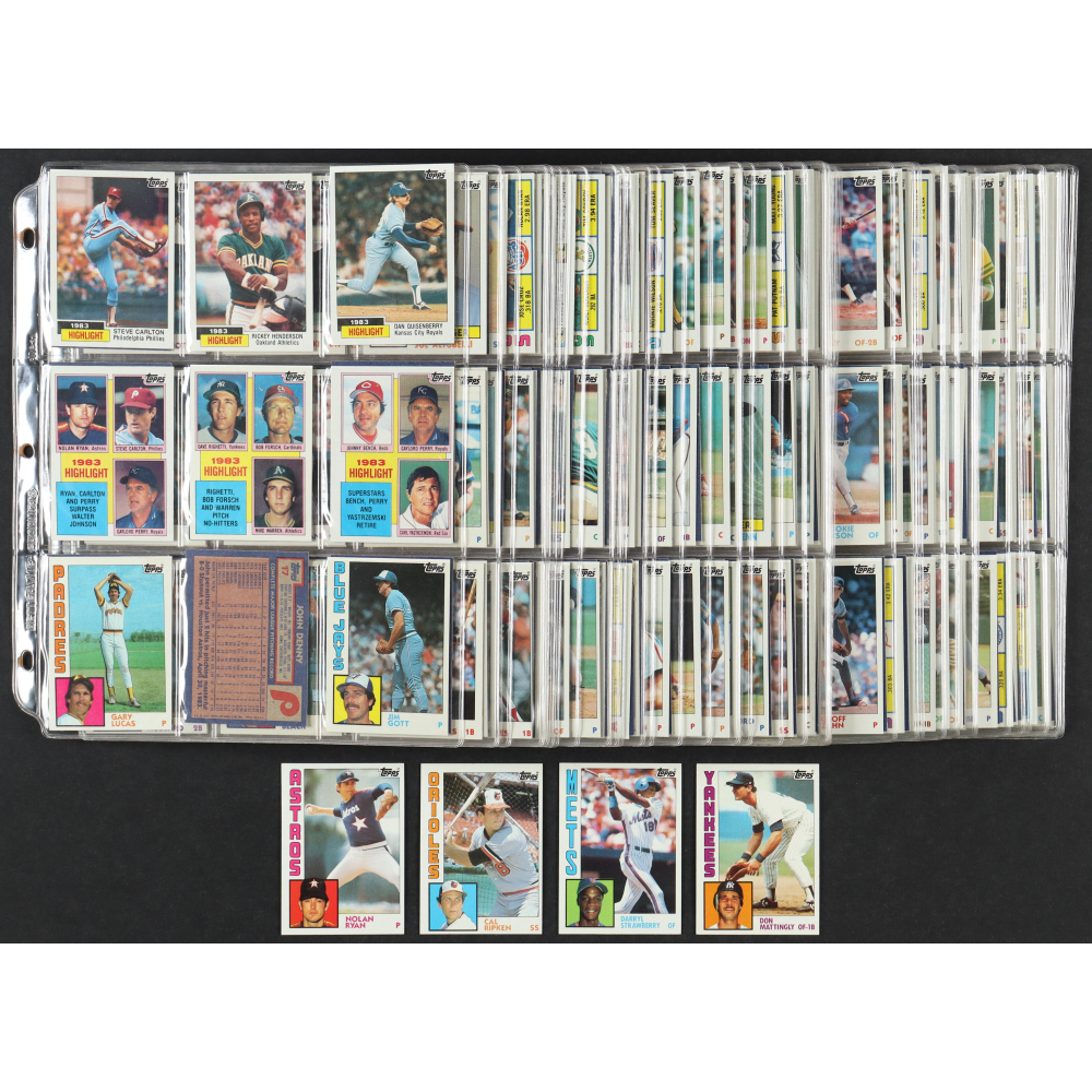 1984 Topps Baseball Factory Set of (792) Cards with Don Mattingly #8 RC ...