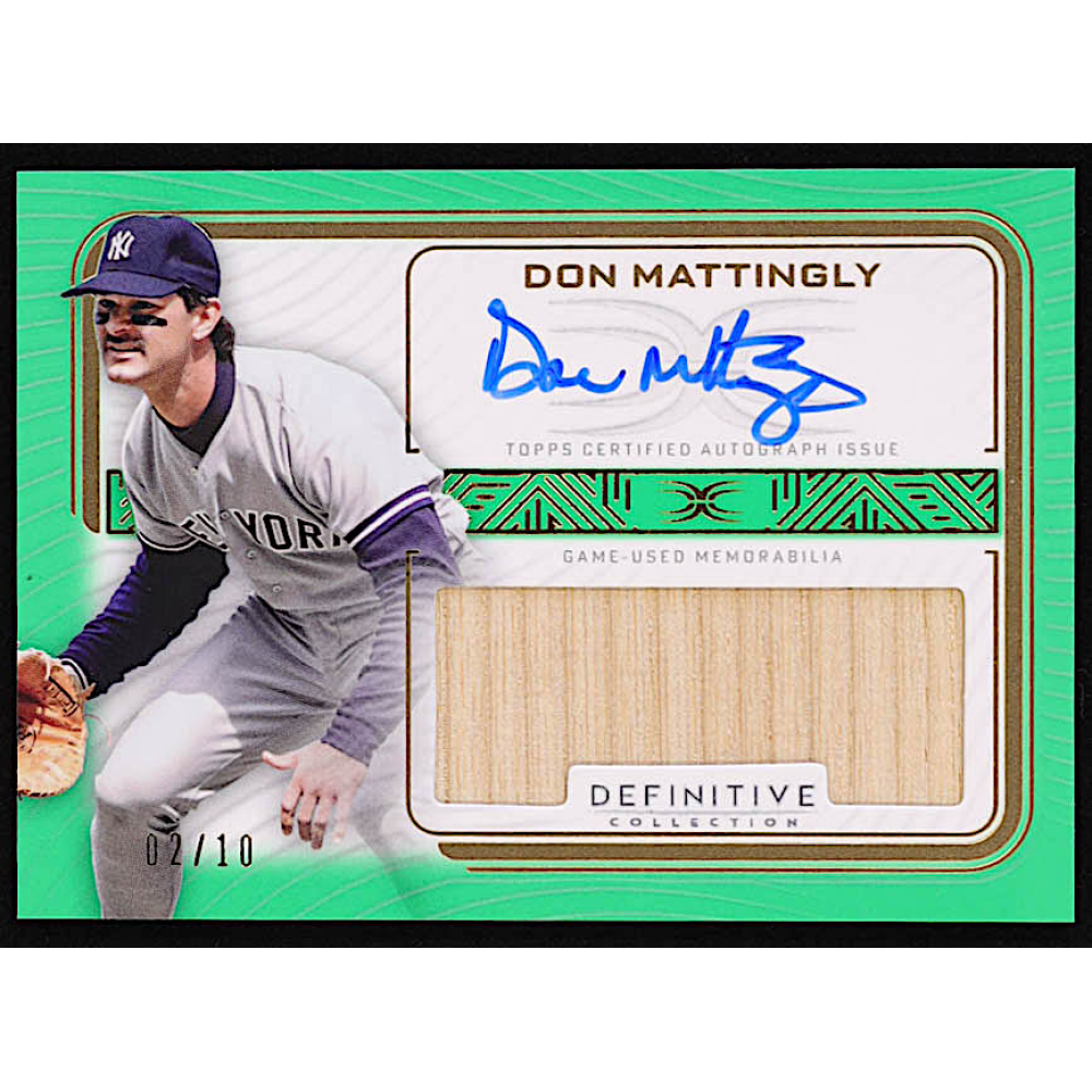 Don Mattingly 2023 Topps Definitive Collection Definitive Autograph ...