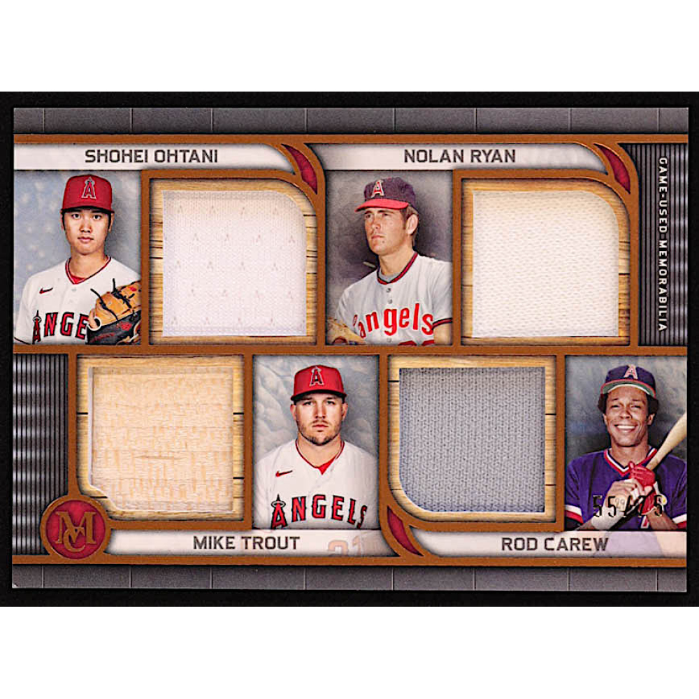 2023 Topps Museum Collection Primary Pieces Four Player Quad Relics ...