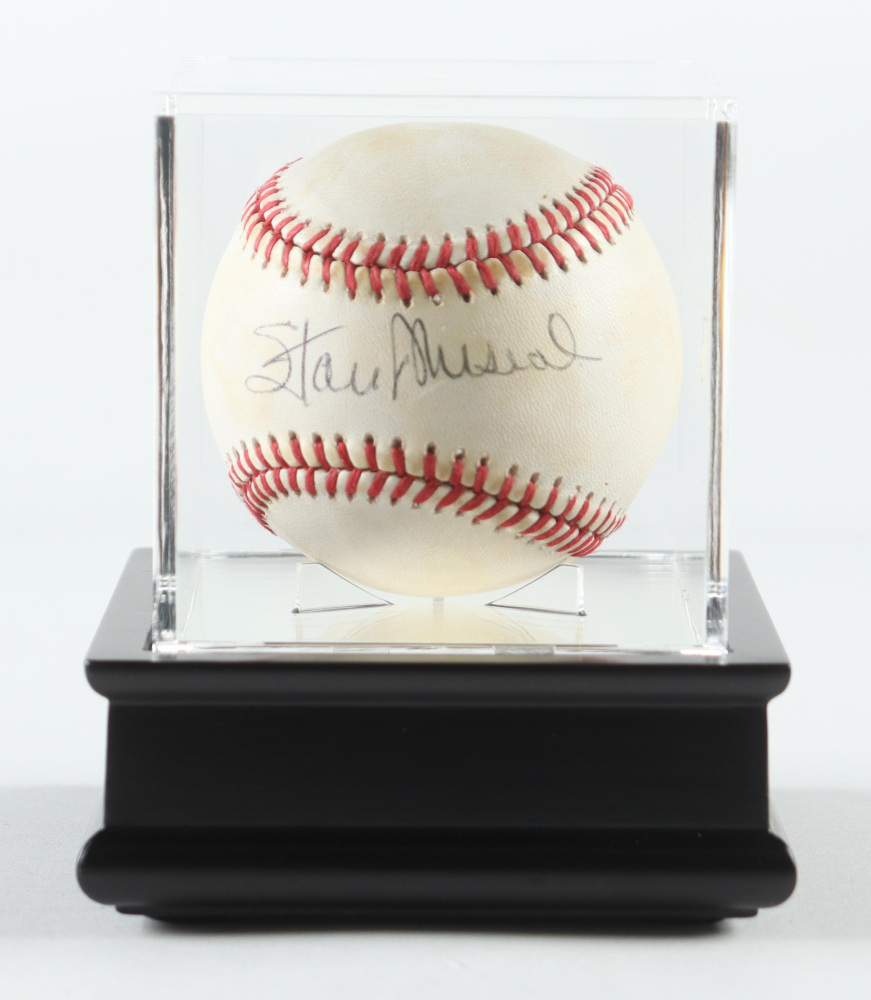 Stan Musial Signed ONL Baseball In Display Case (PSA) | Pristine Auction