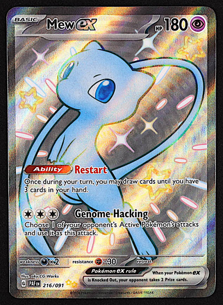 Mew EX 2024 Pokemon Scarlet and Violet Paldean Fates #216 | Pristine ...