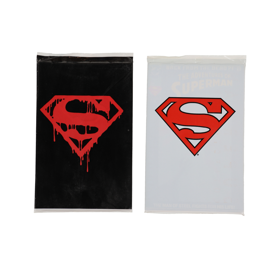 1992 "The Death of Superman" Complete Set of (2) Polybagged Issues with ...