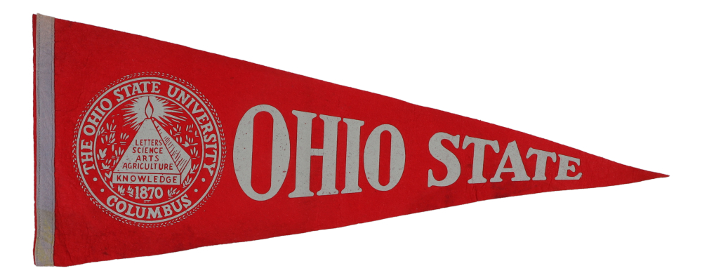 1965 Ohio State Buckeyes Vintage Full-Size Felt Pennant | Pristine Auction