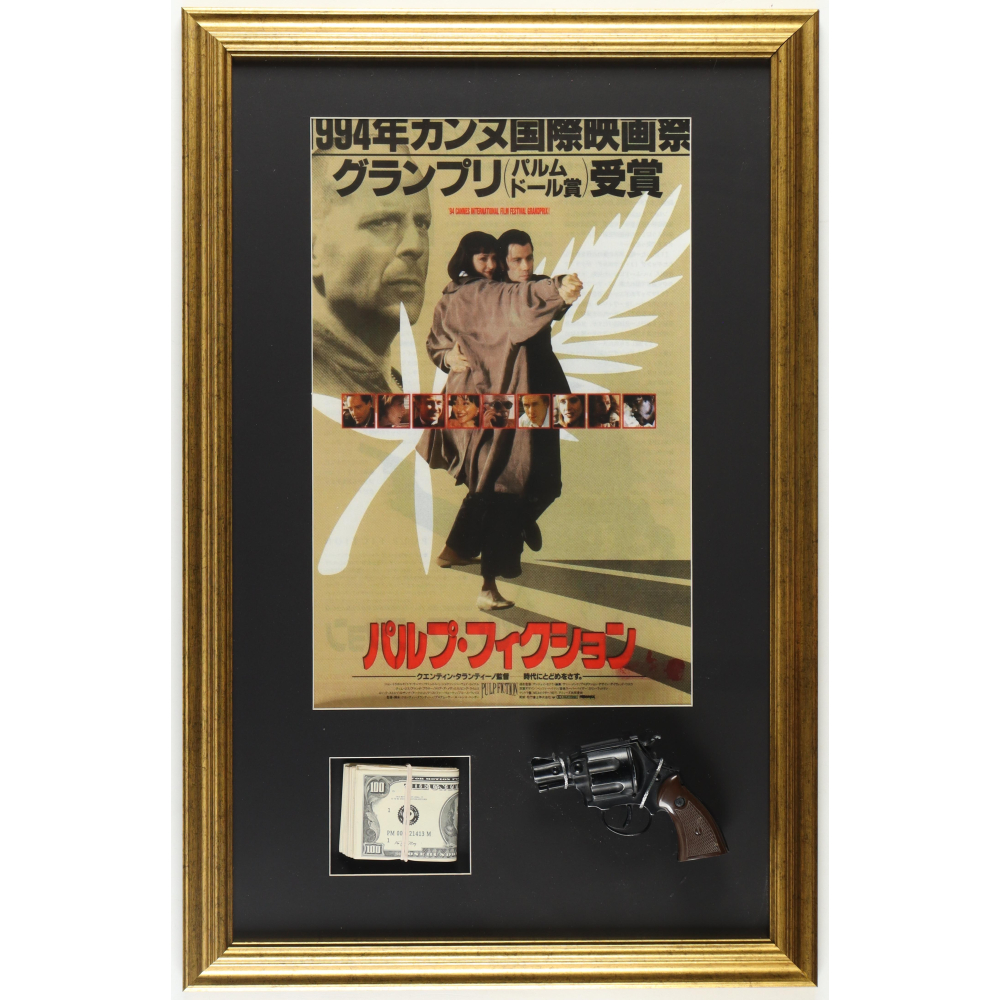 "Pulp Fiction" Custom Framed Japanese Movie Poster Display with Movie ...