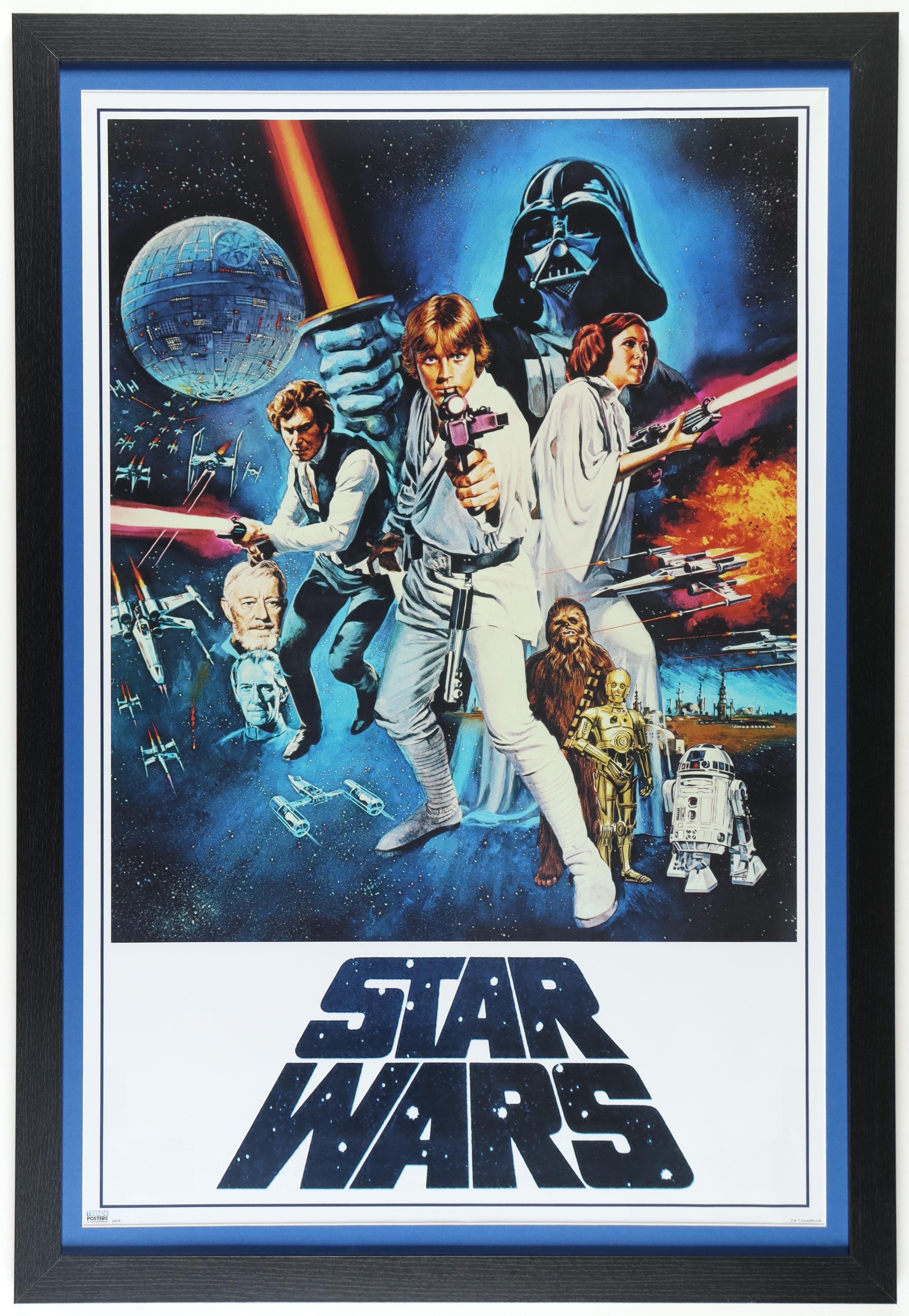 "Star Wars: A New Hope" Custom Framed Movie Poster Display | Pristine ...