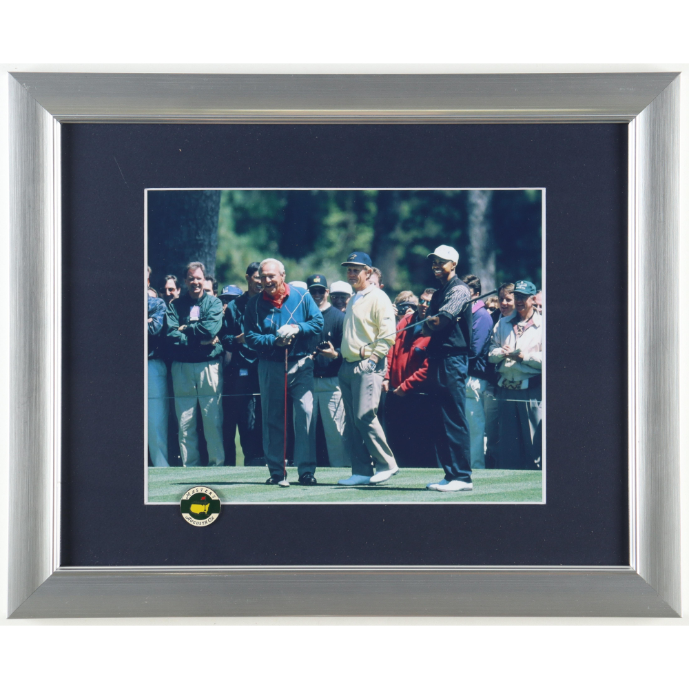 Tiger Woods, Arnold Palmer & Jack Nicklaus Custom Framed Photo Display ...