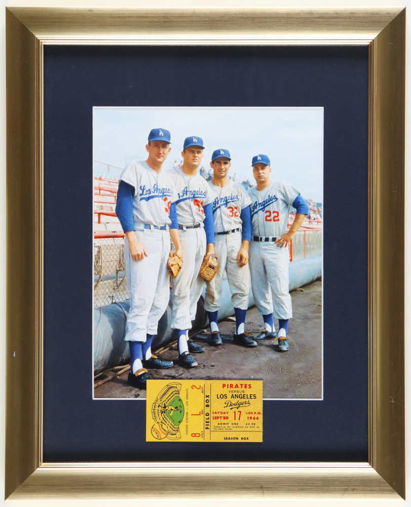 "Sandy Koufax at Dodger Stadium" Custom Framed Photo Display with ...