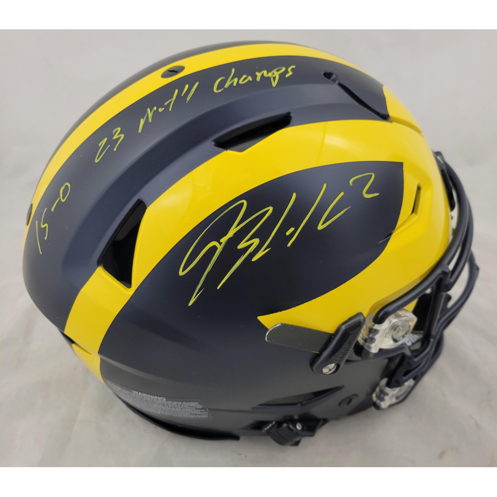 Blake Corum Signed Michigan Wolverines Full-Size On-Field Authentic ...