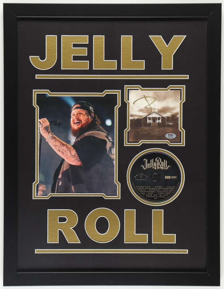 Jelly Roll Signed Custom Framed "Whitsitt Chapel" CD Album Cover ...