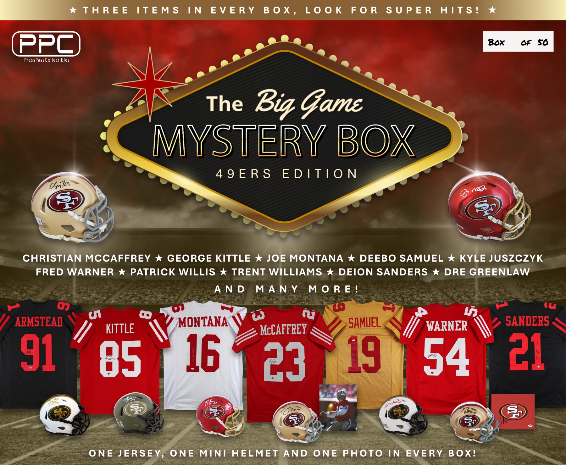 Press Pass Collectibles 2024 49ers Big Game Mystery Box – Series 1 ...