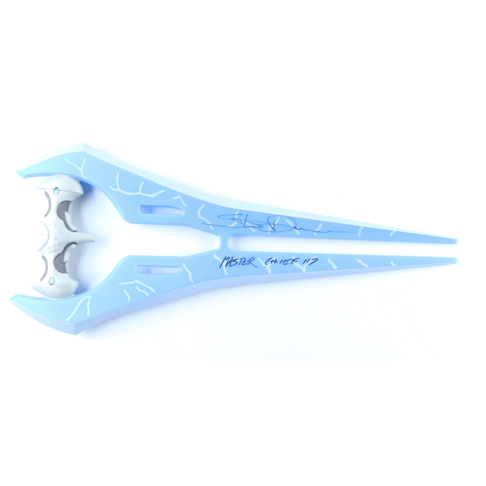 Steve Downes Signed "Halo" Energy Sword Inscribed "Master Chief 117 ...