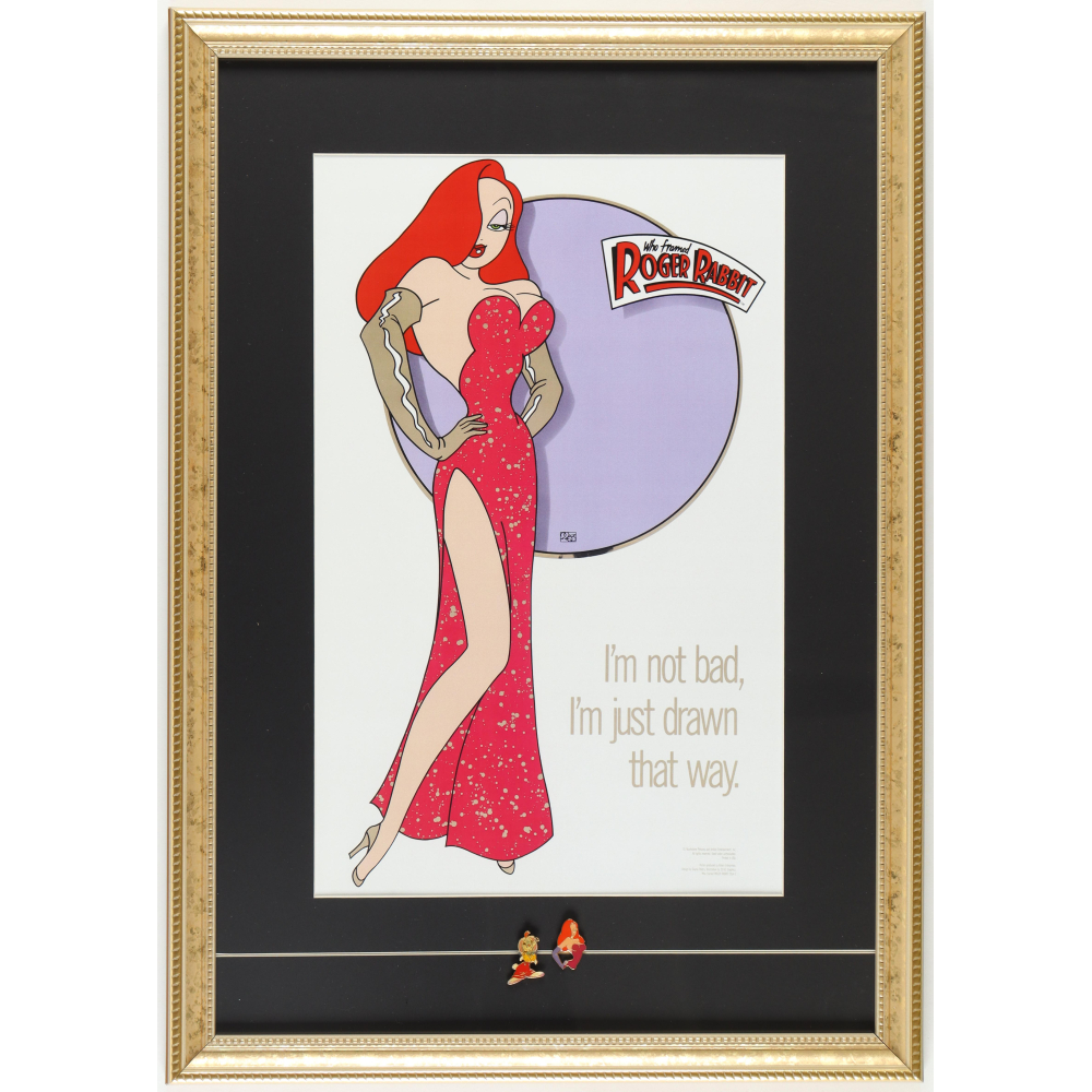 "Who Framed Roger Rabbit" Custom Framed Posted With Jessica Rabbit ...