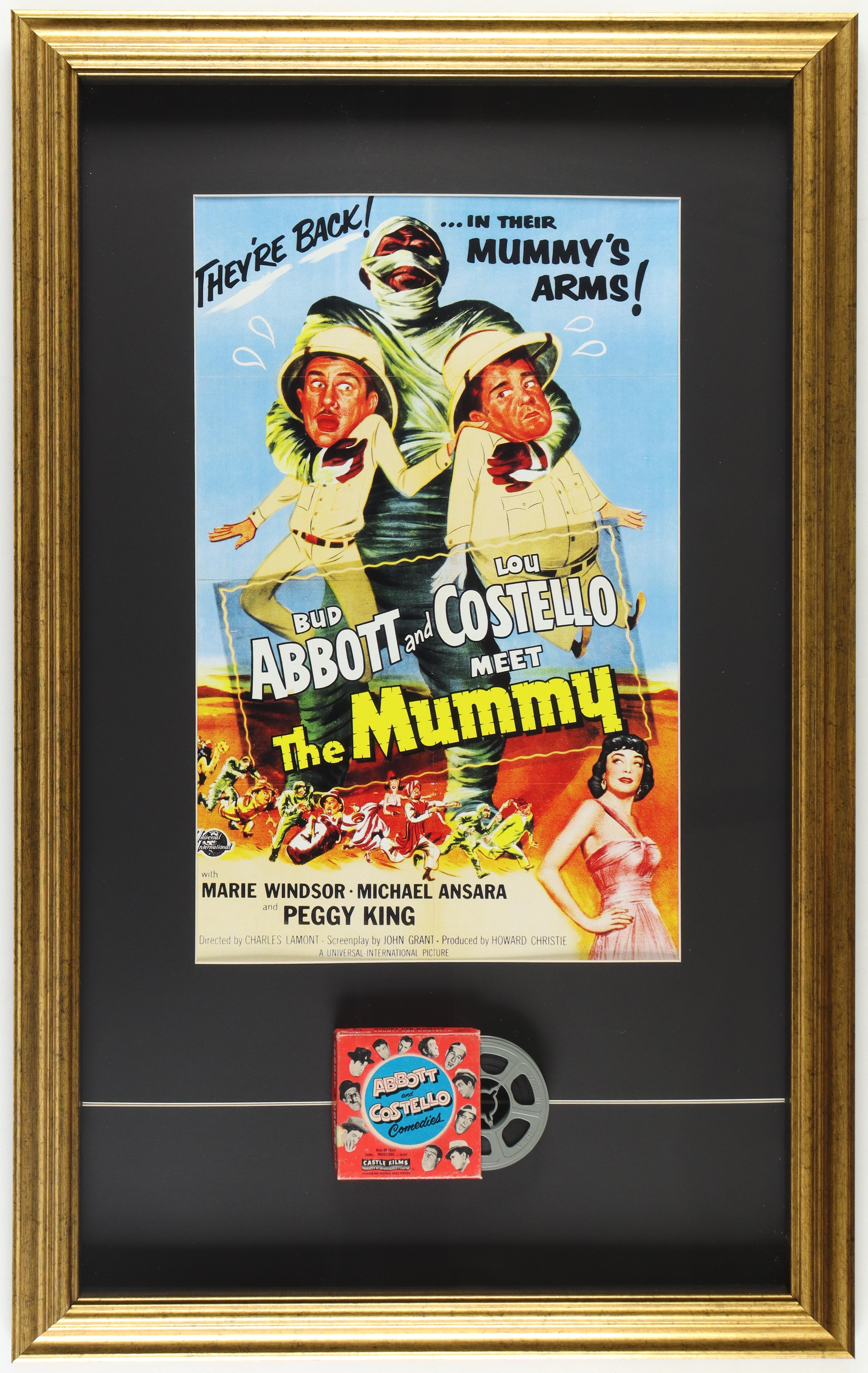 Abbott & Costello "The Mummy" Custom Framed Print Display with Vintage ...