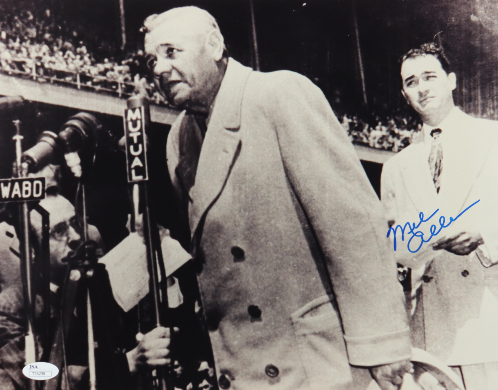 Mel Allen Signed 11x14 Photo (JSA) | Pristine Auction