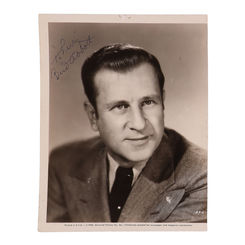 Bud Abbott Signed 8x10 Photo (JSA) | Pristine Auction