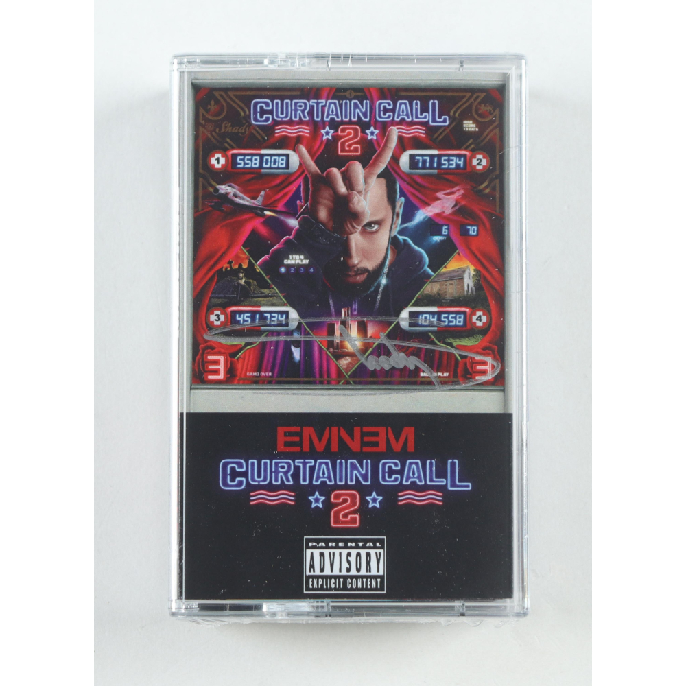 Eminem Signed "Curtain Call 2" Cassette Tape (Beckett) | Pristine Auction
