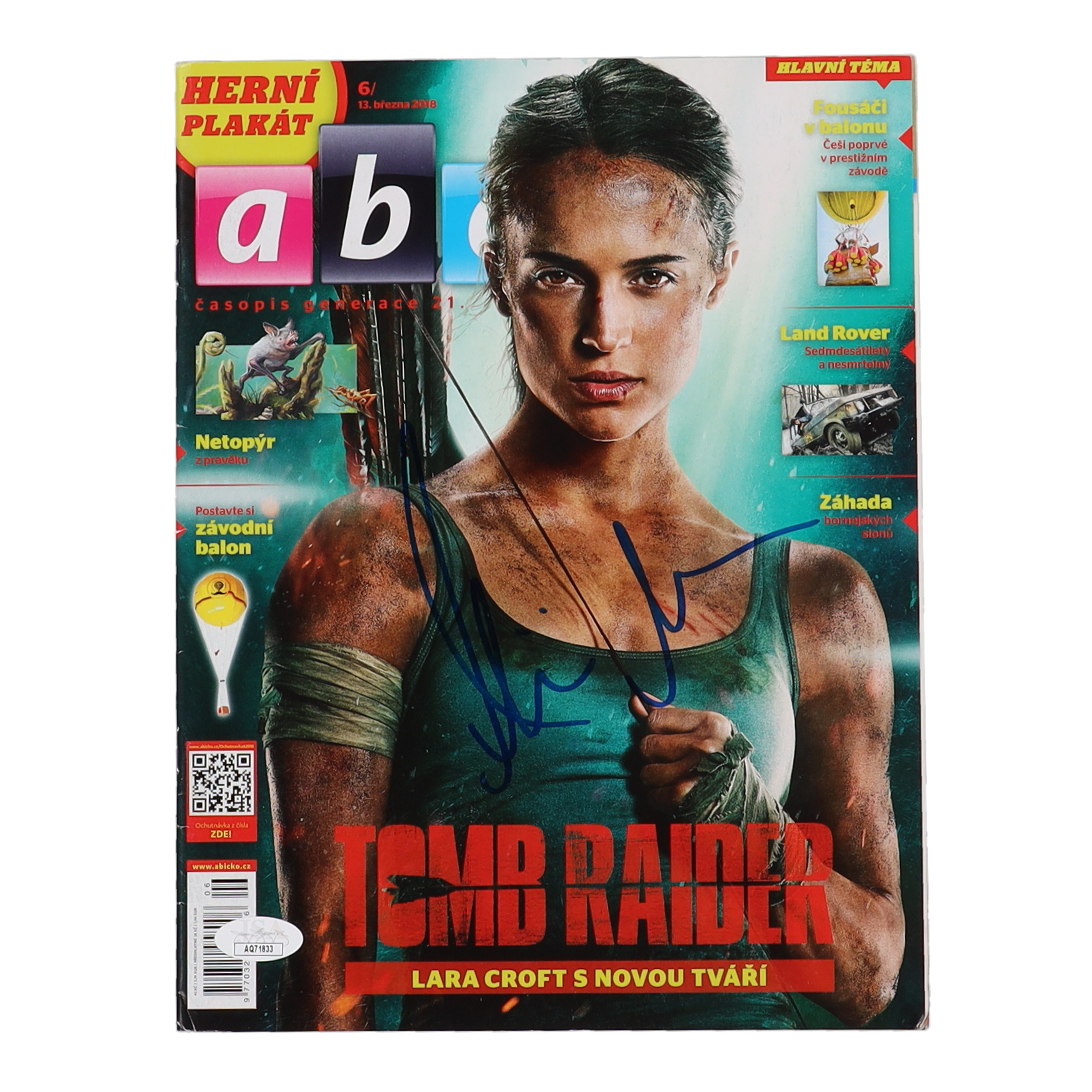 Alicia Vikander Signed 2018 "ABC" Magazine (JSA) | Pristine Auction