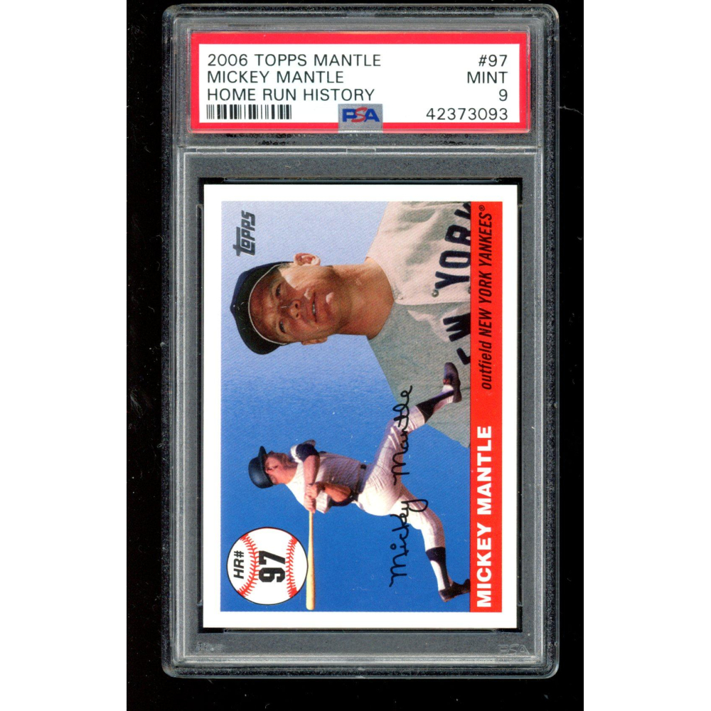 Mickey Mantle 2006 Topps Mantle Home Run History #97 (PSA 9) | Pristine ...