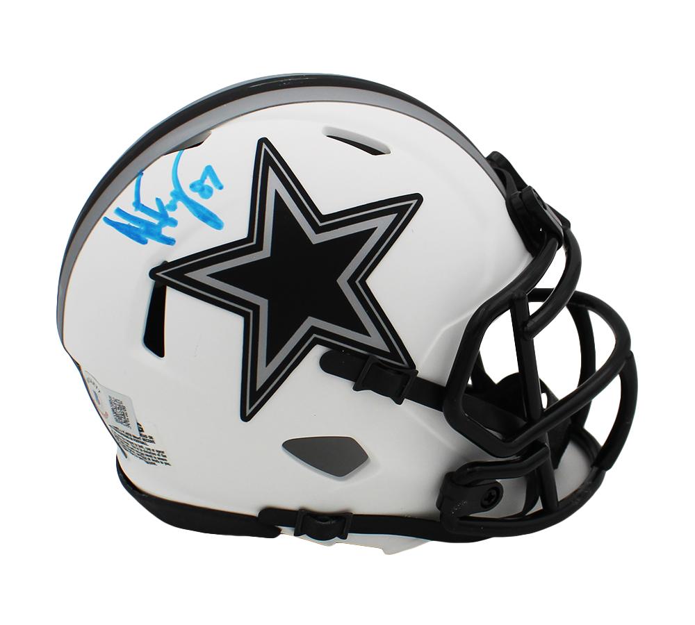Jake Ferguson Signed Cowboys Flash Alternate Speed Mini Helmet (Beckett ...