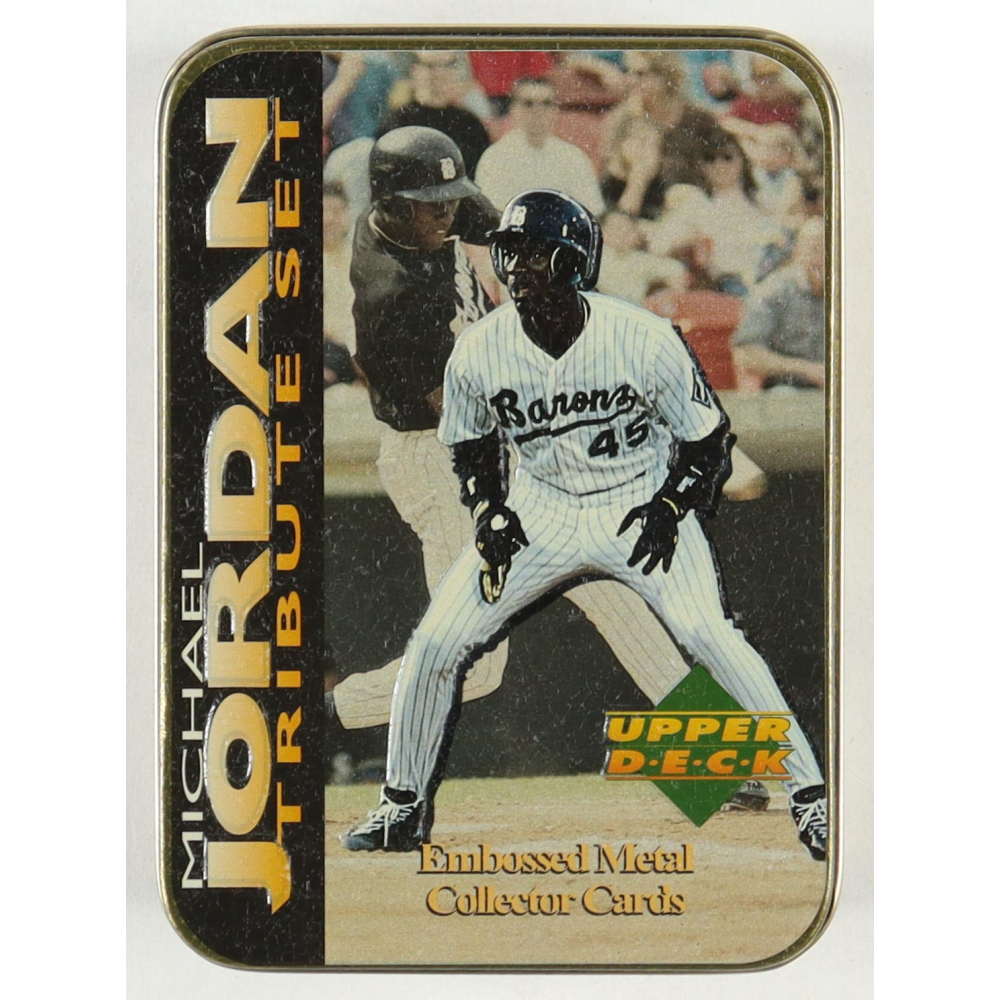 1995 Upper Deck Michael Jordan Tribute Metal Collector Tin With (5 ...