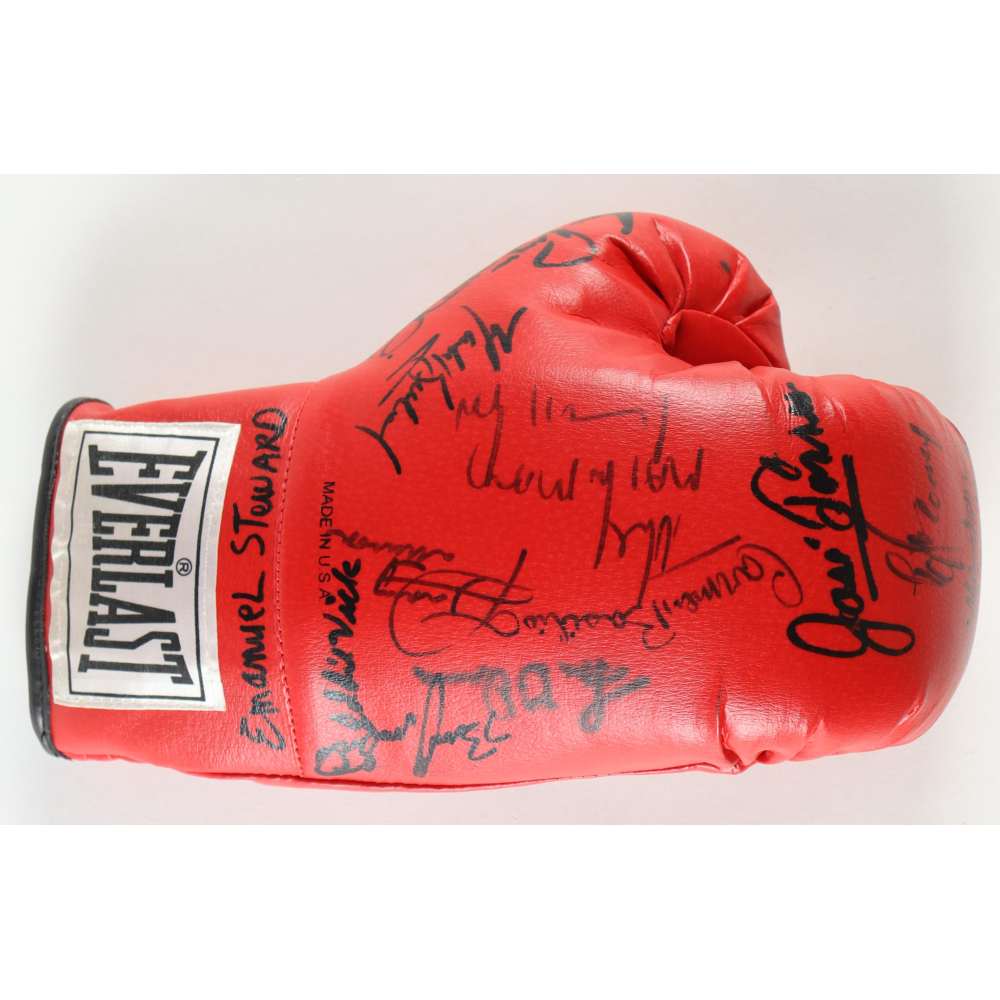 Boxing Greats Red Everlast Boxing Glove Signed by (12) with Ken Norton ...