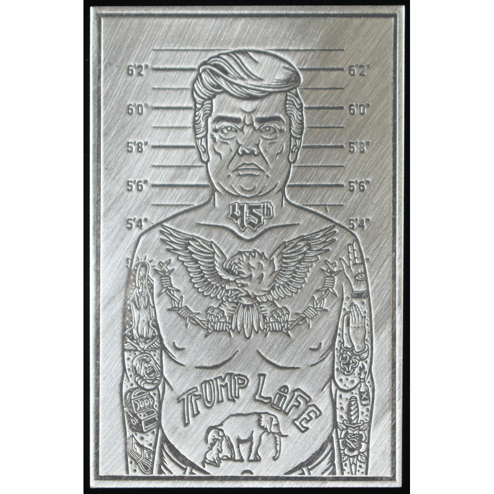 Tormint Mint 1oz .999 Fine Silver "Trump Life" Donald Trump Mugshot ...
