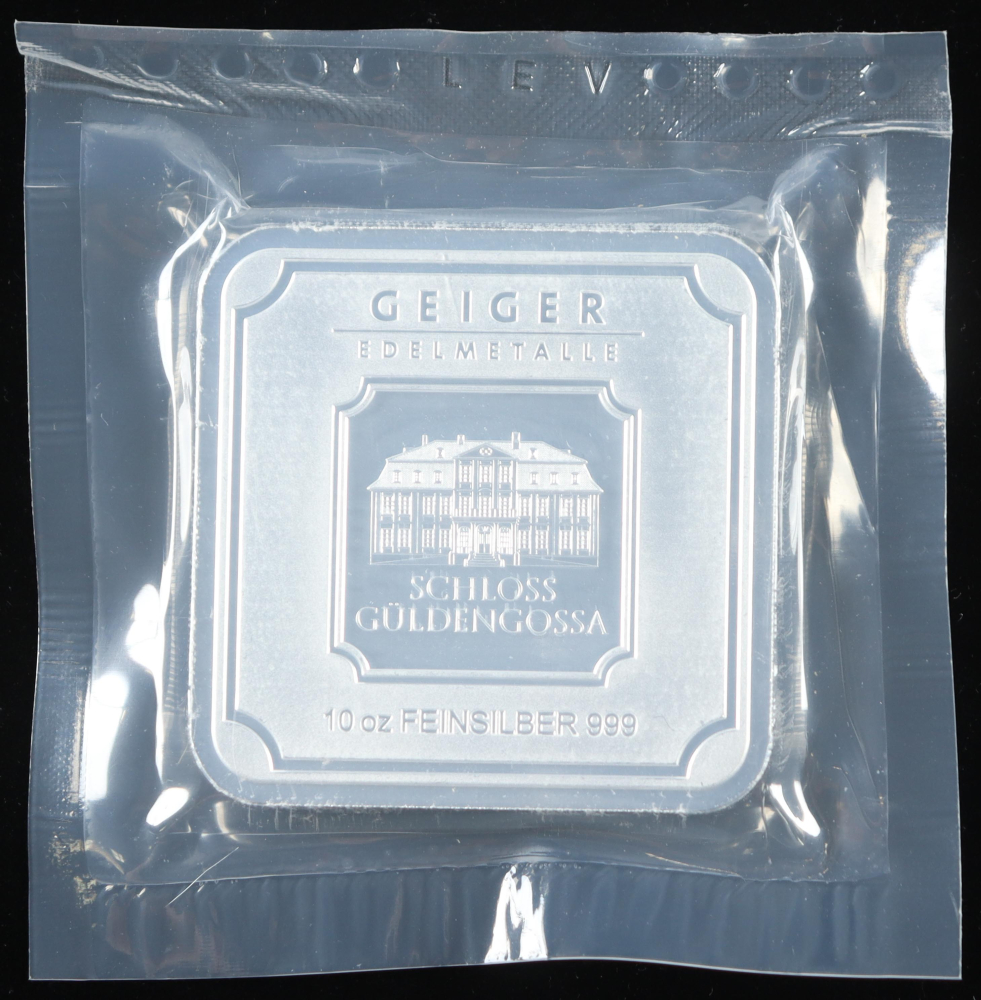 Geiger Edelmetalle 10oz .999 Fine Silver Bullion Bar | Pristine Auction