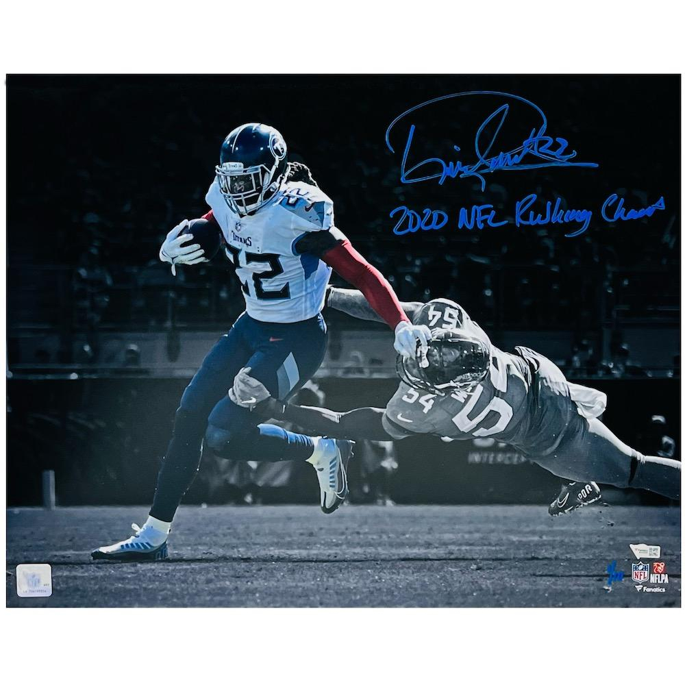 Derrick Henry Signed LE Titans 16x20 Photo Inscribed "2020 NFL Rushing ...
