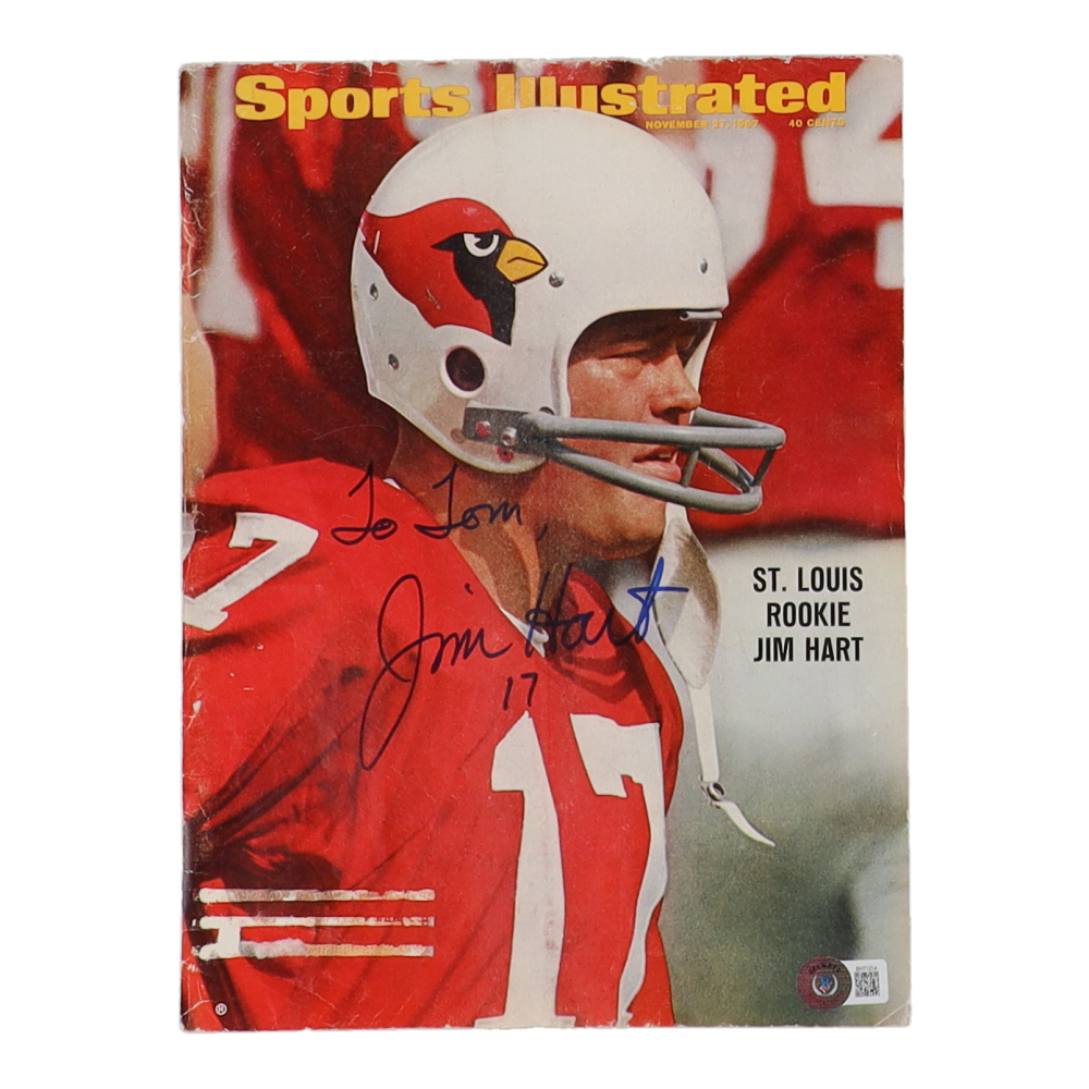 Jim Hart Signed 1967 Sports Illustrated Magazine Cover (Beckett ...