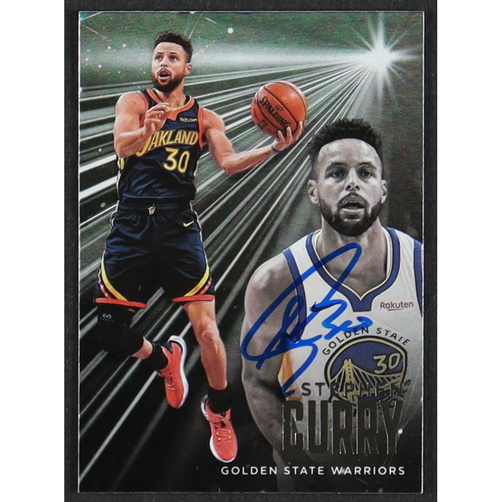 Stephen Curry Signed 2020-21 Panini Chronicles Essentials #231 (Beckett ...