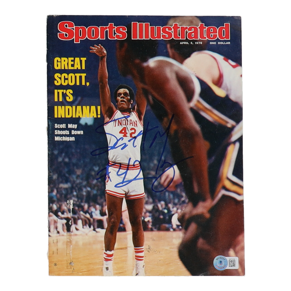 Scott May Signed 1976 Sports Illustrated Magazine Cover (Beckett) | Pristine Auction