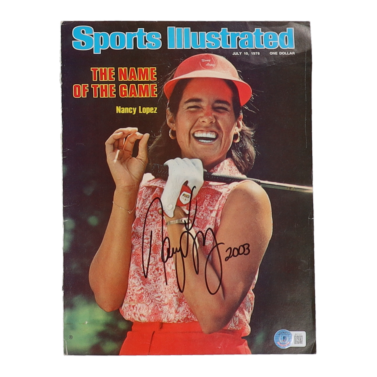 Nancy Lopez Signed 1978 Sports Illustrated Magazine Cover Inscribed ...