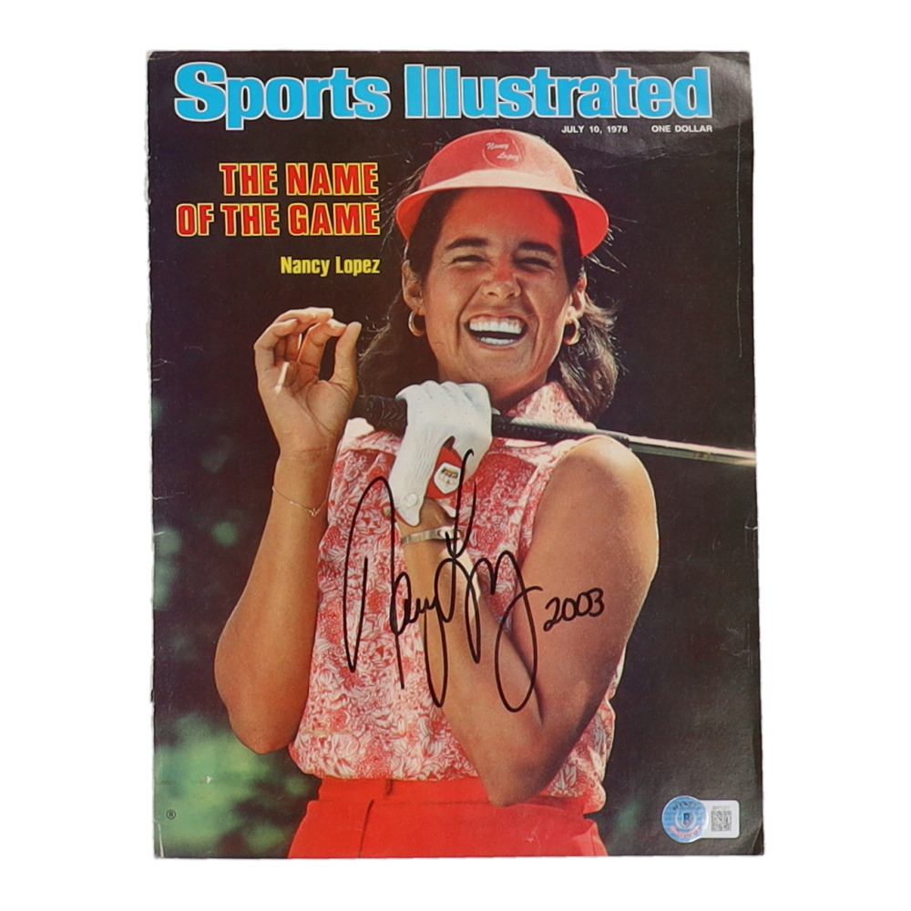 Nancy Lopez Signed 1978 Sports Illustrated Magazine Cover Inscribed "2003" (Beckett) | Pristine ...