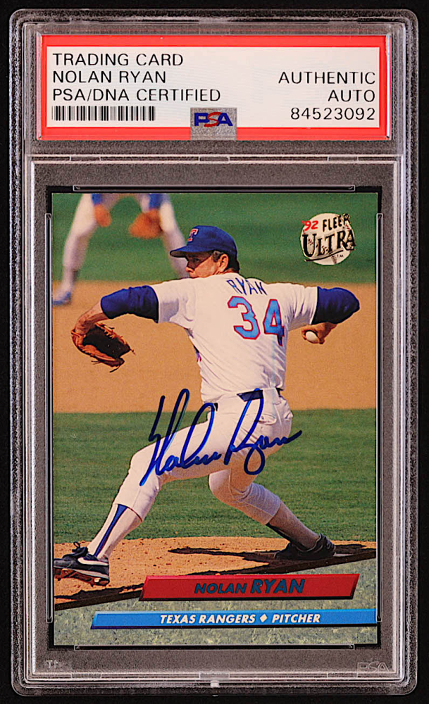 Nolan Ryan Signed 1992 Ultra #141 (PSA) | Pristine Auction