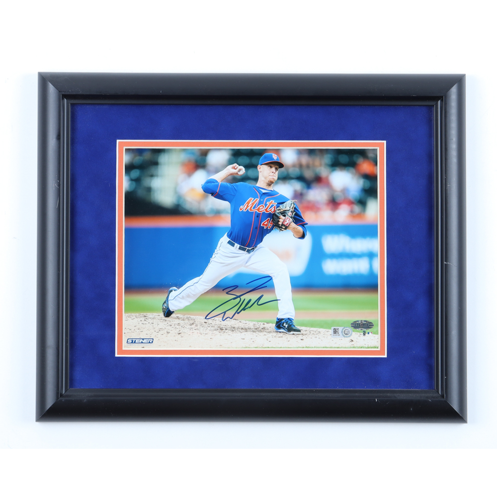 Zack Wheeler Signed Mets Custom Framed Photo Display (MLB & Steiner ...