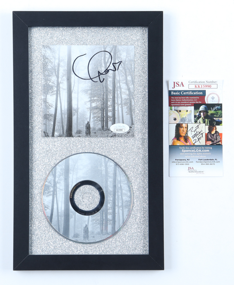 Taylor Swift Signed Custom Framed "Folklore" CD Album Cover Display ...