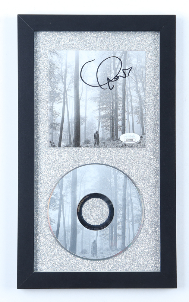 Taylor Swift Signed Custom Framed "Folklore" CD Album Cover Display ...