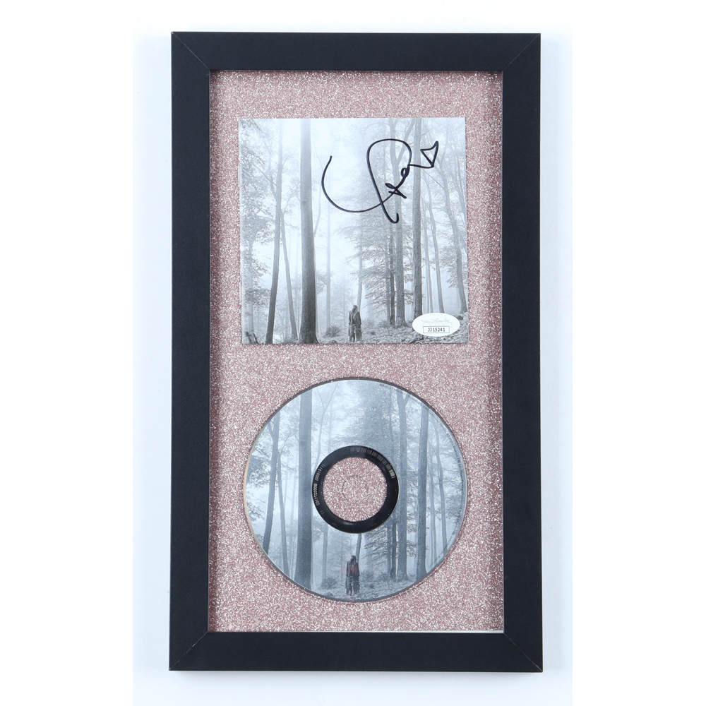 Taylor Swift Signed Custom Framed "Folklore" CD Album Cover Display ...