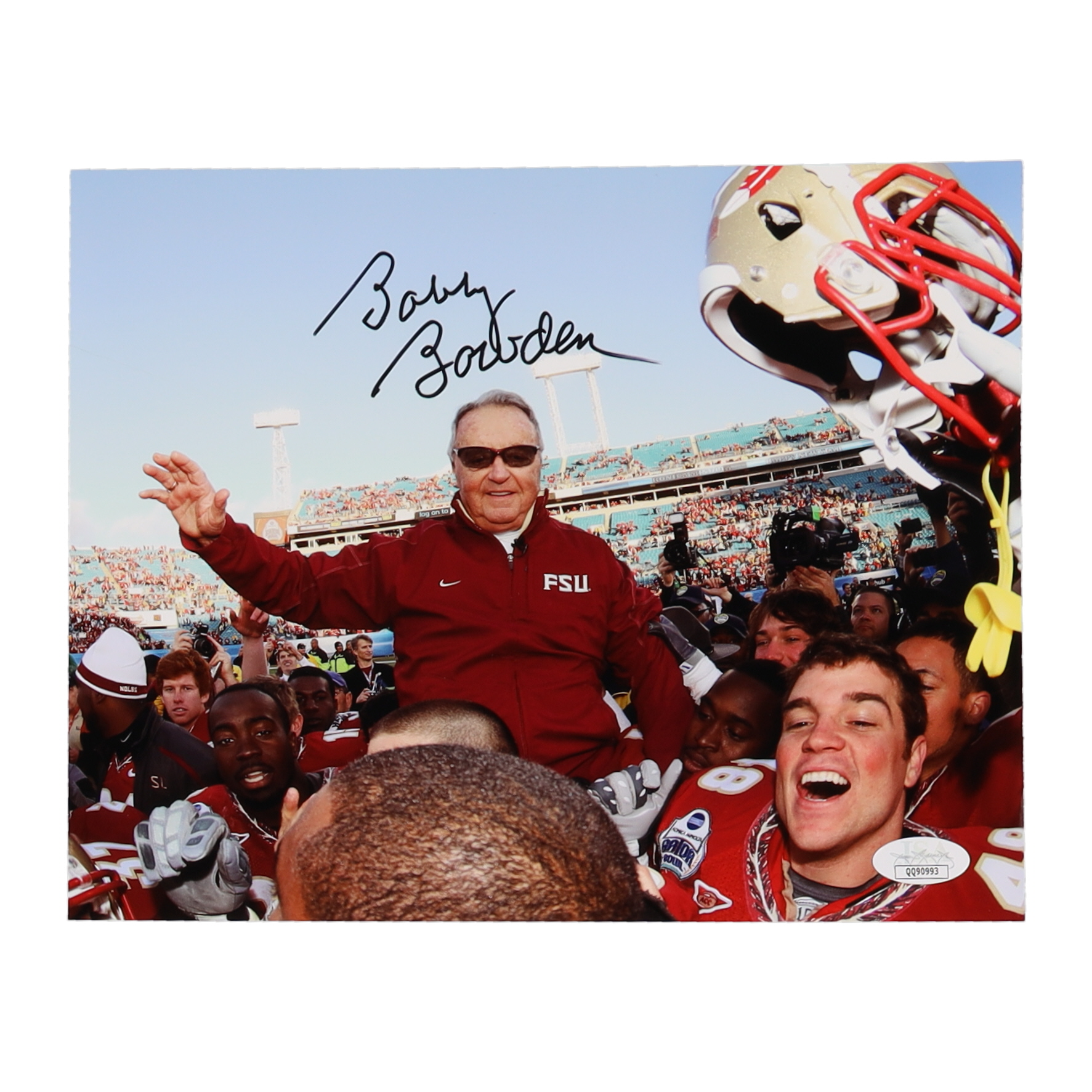 Bobby Bowden Signed Florida State Seminoles 8x10 Photo (Beckett ...