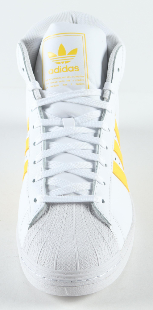 Jerry West Signed Yellow Adidas Pro Model Basketball Shoe Inscribed ...