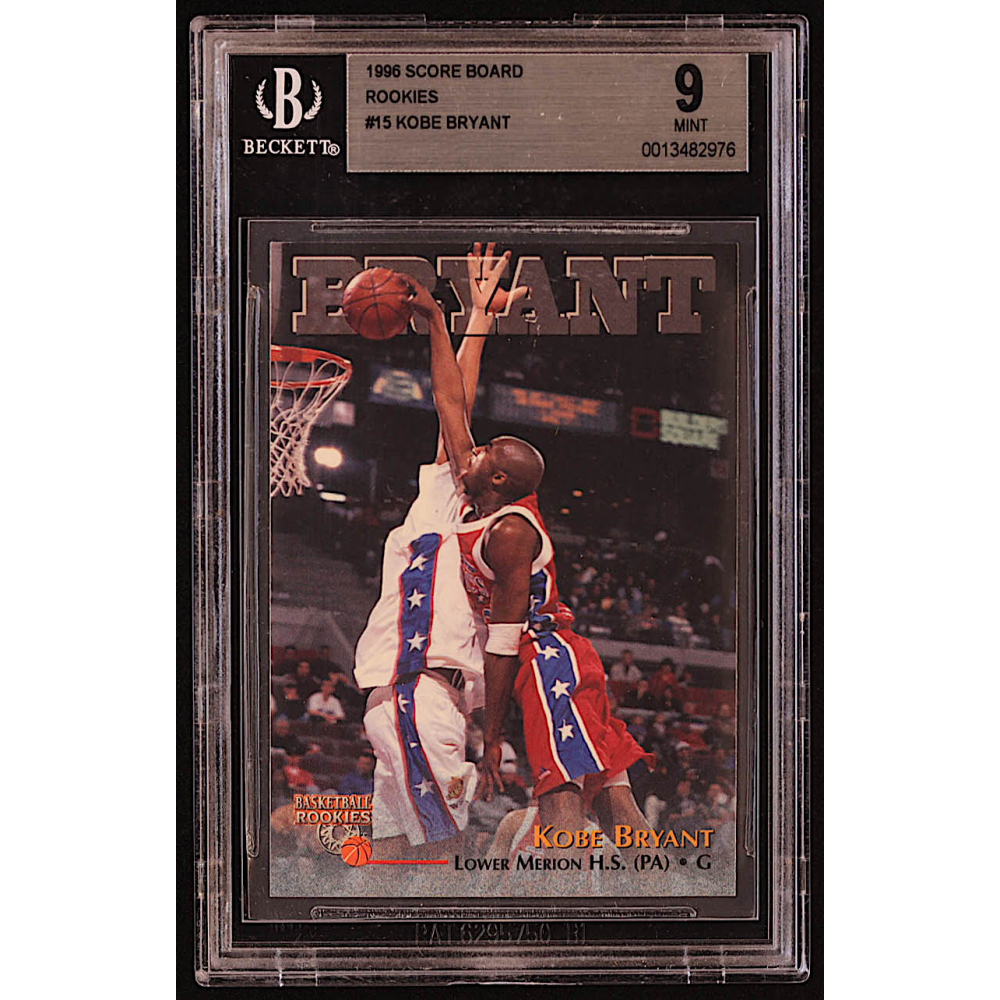 Kobe Bryant 1996 Score Board Autographed BK #15 RC (BGS 9) | Pristine ...