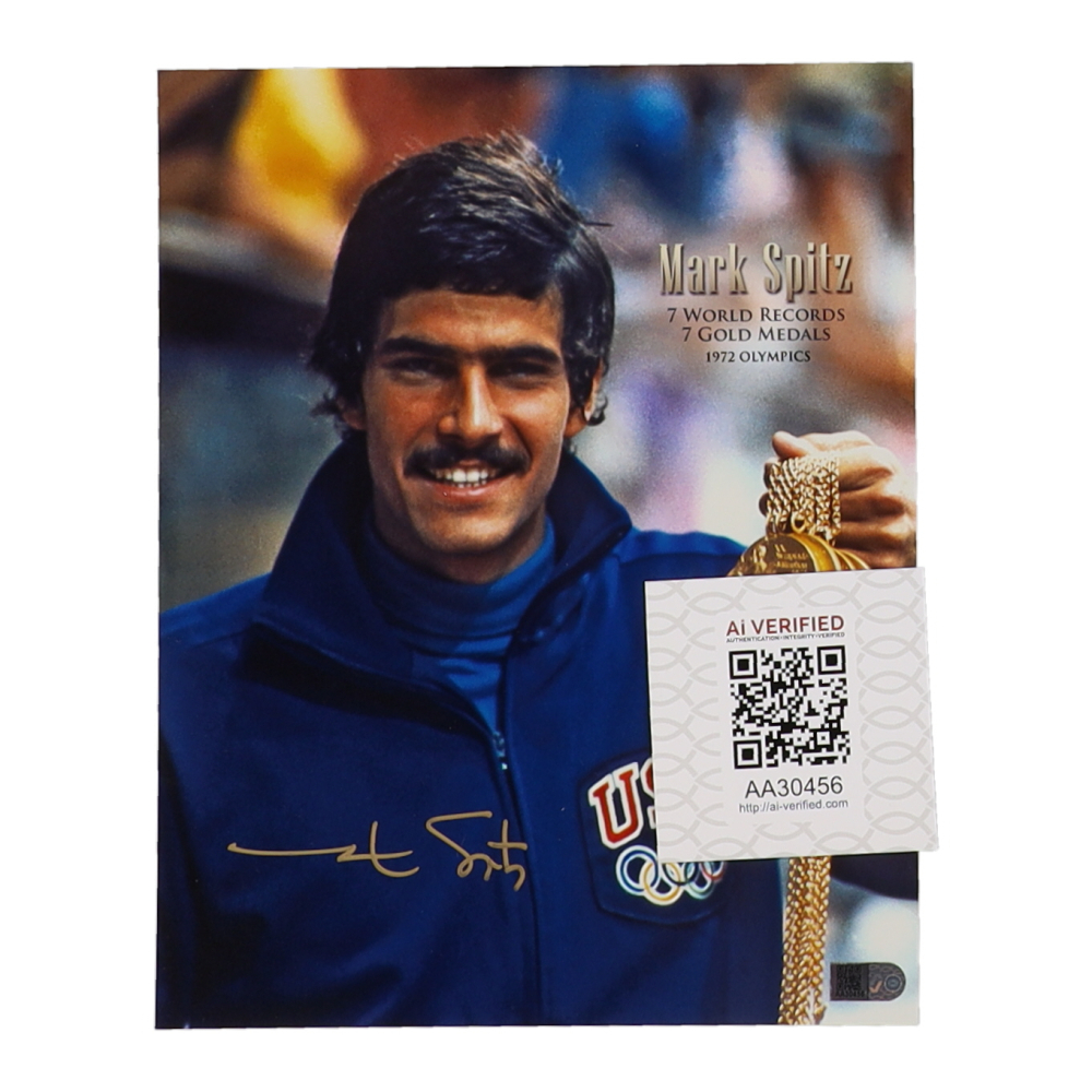 Mark Spitz Signed Team USA 8x10 Photo (AIV) | Pristine Auction