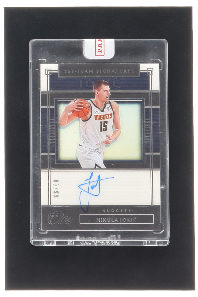 Nikola Jokic 2019-20 Panini One and One First-Team Signatures #14 #89/ ...