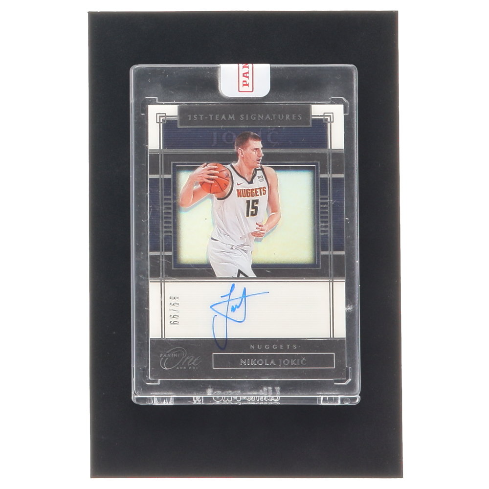 Nikola Jokic 2019-20 Panini One and One First-Team Signatures #14 #89/ ...