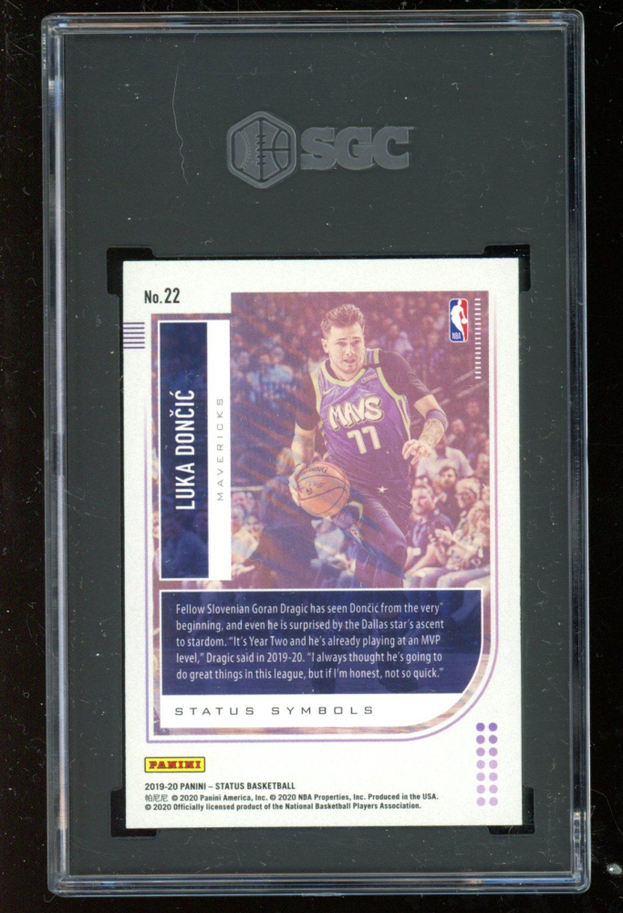 Luka Doncic 2019-20 Panini Status Status Symbols Red #22 (SGC 9 ...