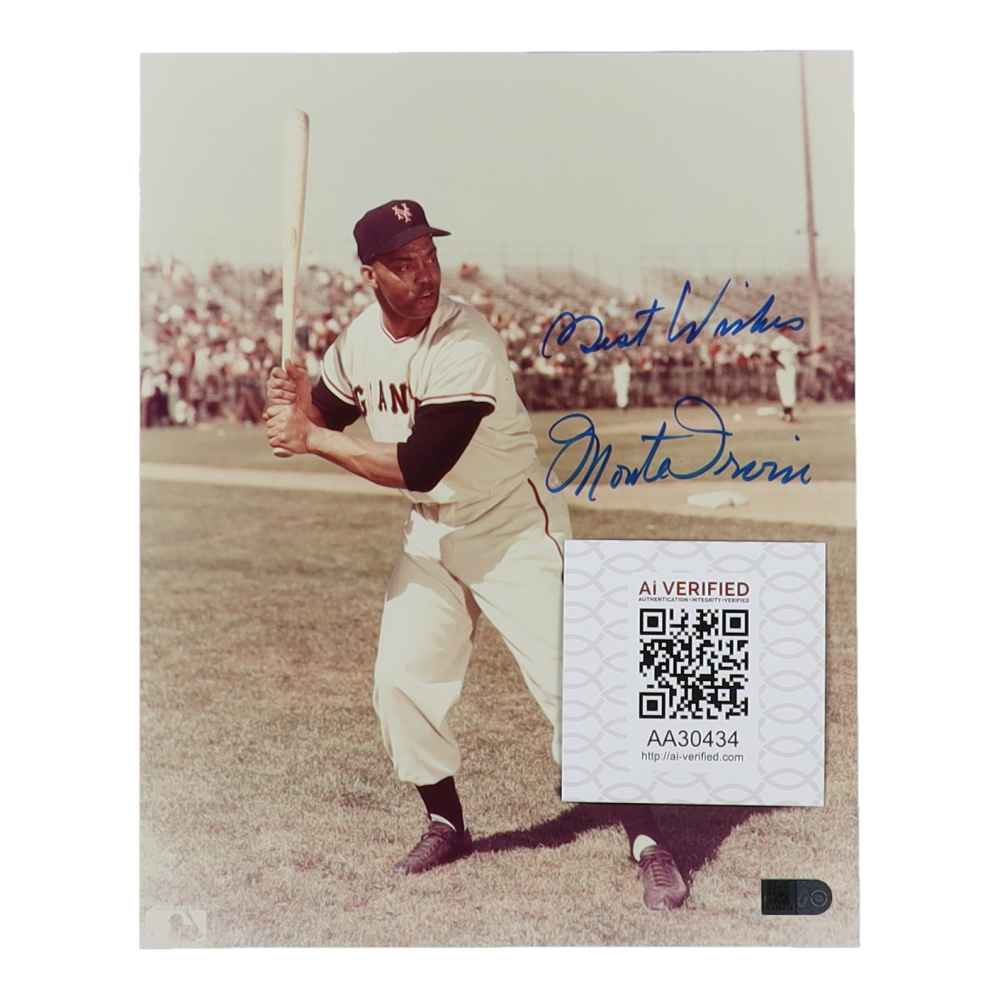 Monte Irvin Signed Giants 8x10 Photo (AIV) | Pristine Auction