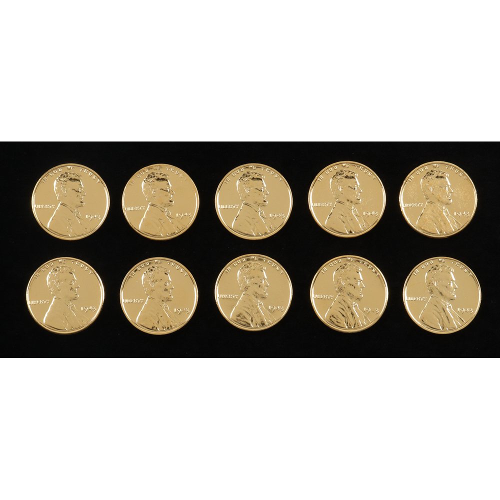 Merrick Mint 1943 WWII Lincoln Wheat Penny Legal Tender 24KT Gold ...