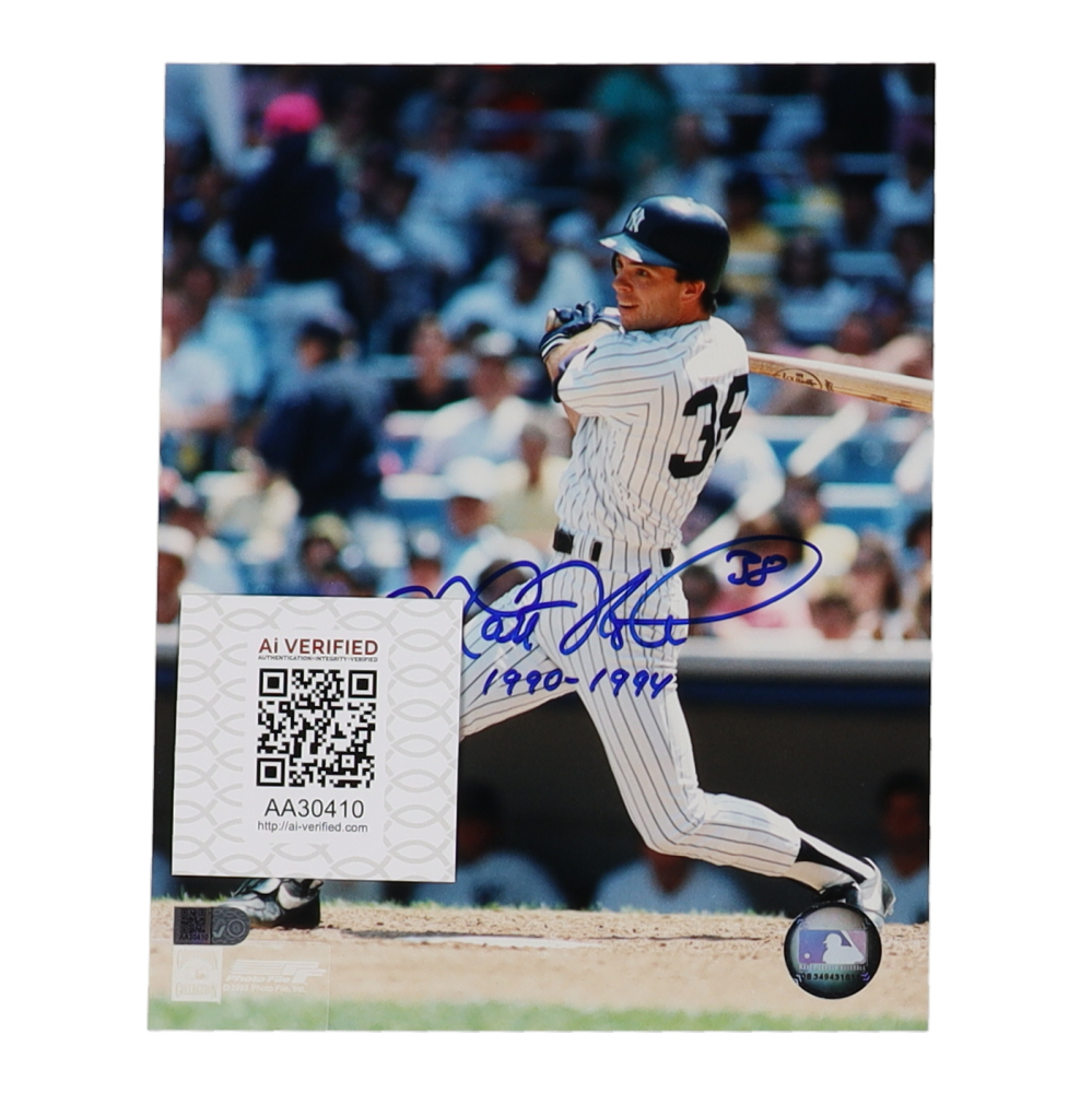 Matt Nokes Signed Yankees 8x10 Photo Inscribed "1990-1994" (AIV) | Pristine Auction